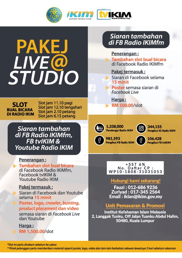 Pakej-Live-@-Studio – Laman Web Rasmi IKIM