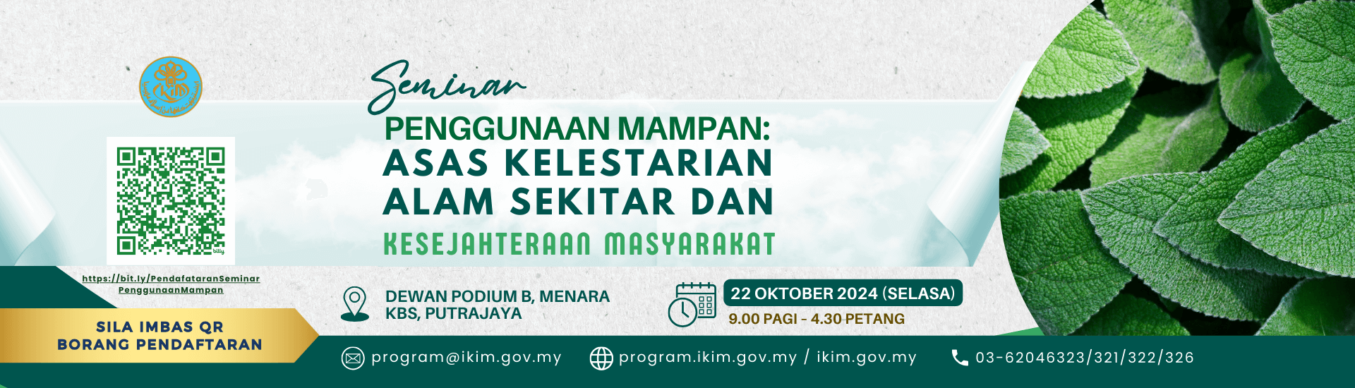 banner web penggunaan mampan – Laman Web Rasmi IKIM