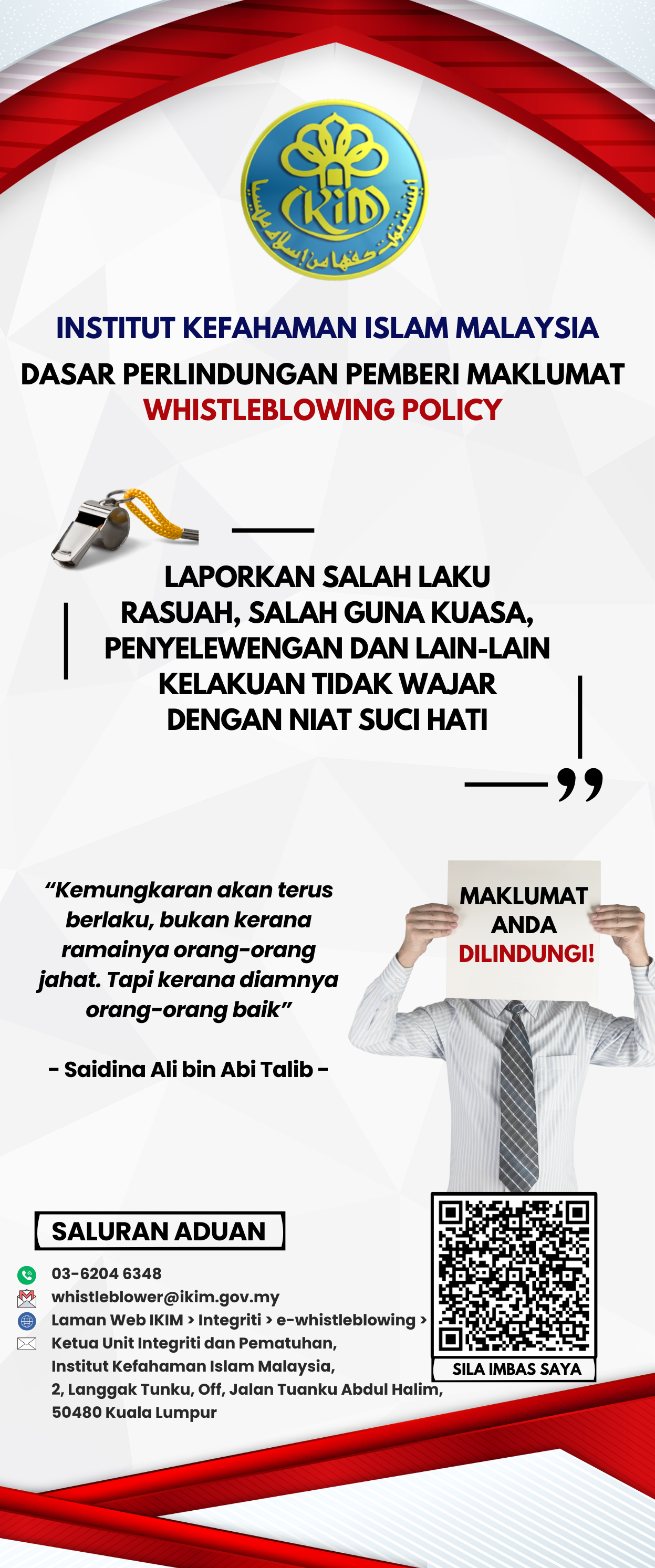 E-WHISTLEBLOWING – Laman Web Rasmi IKIM